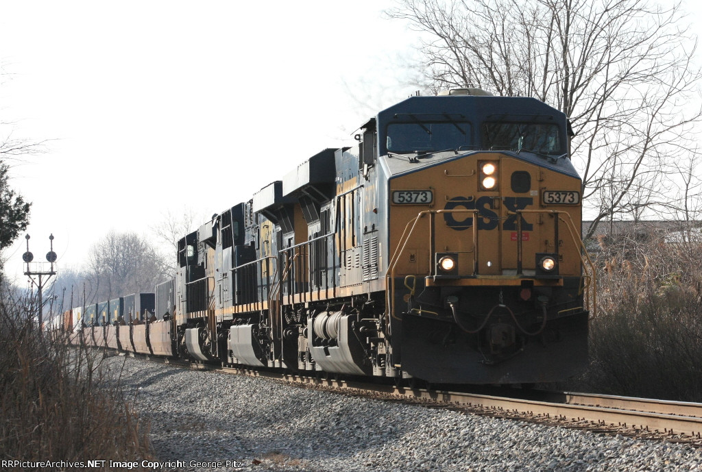 CSX 5373 and train Q34